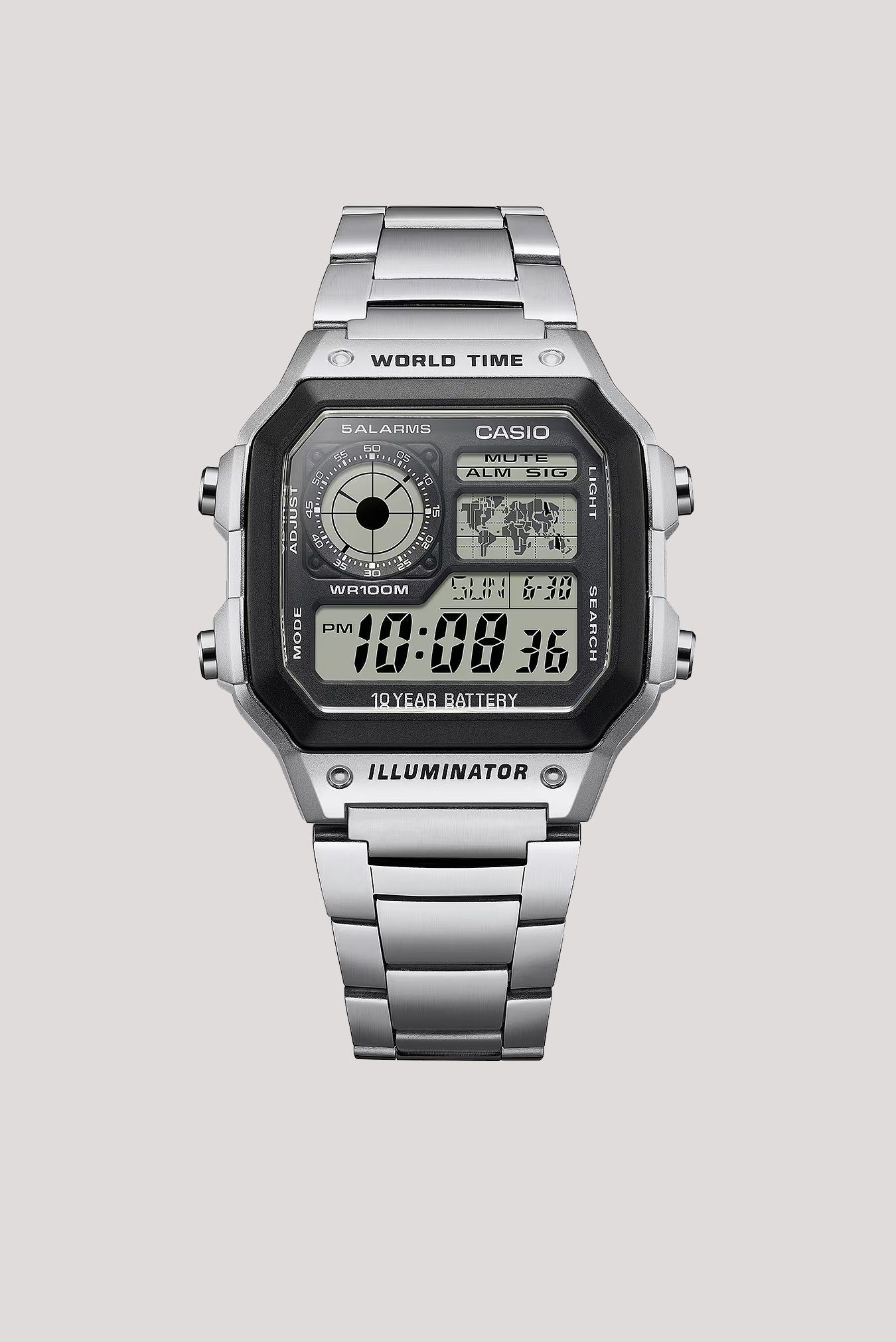 Casio Digital Stainless Watch | North Beach