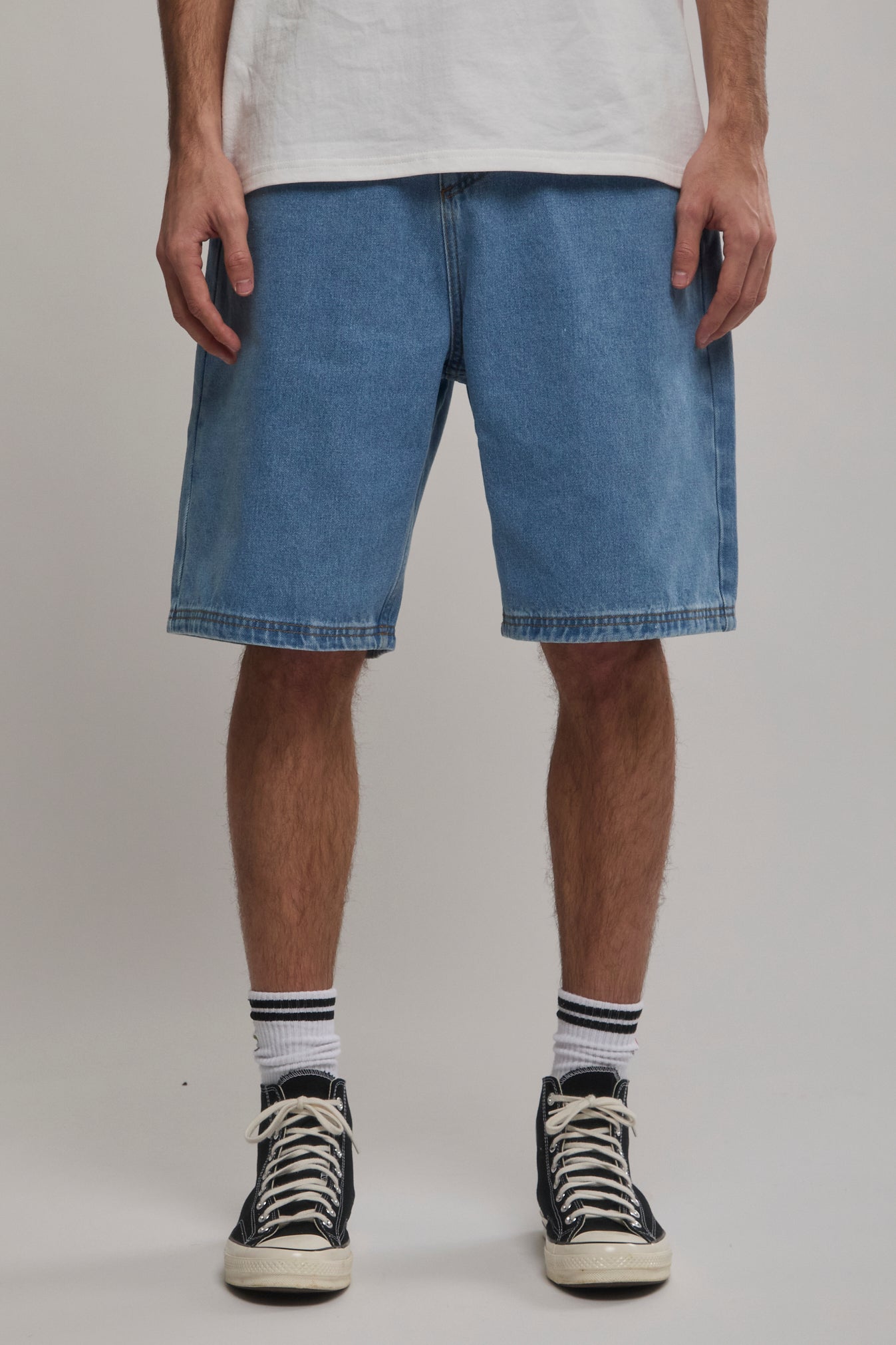Denim Box Shorts | North Beach