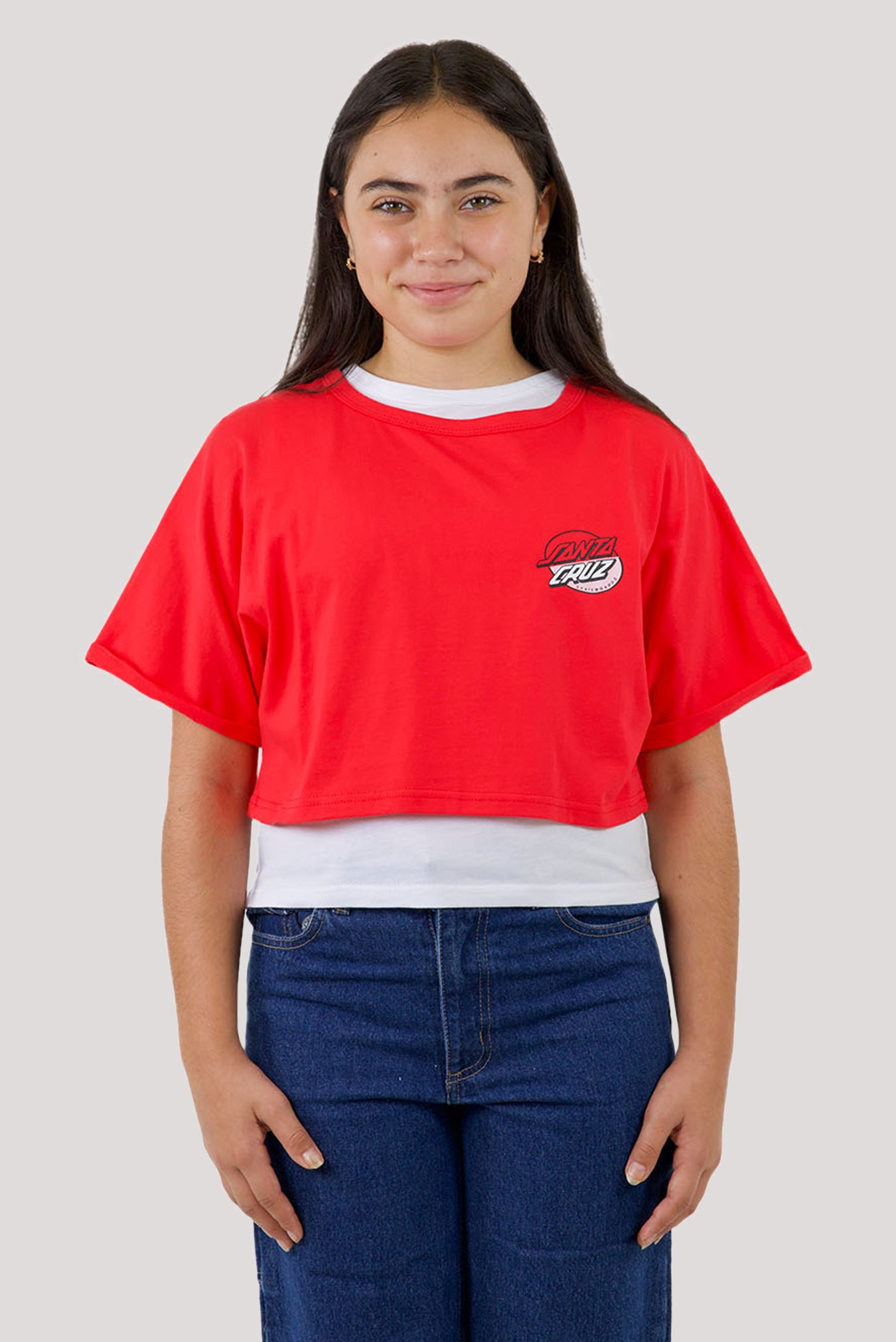 Youth Oval Dot Splice Chest T Shirt | North Beach