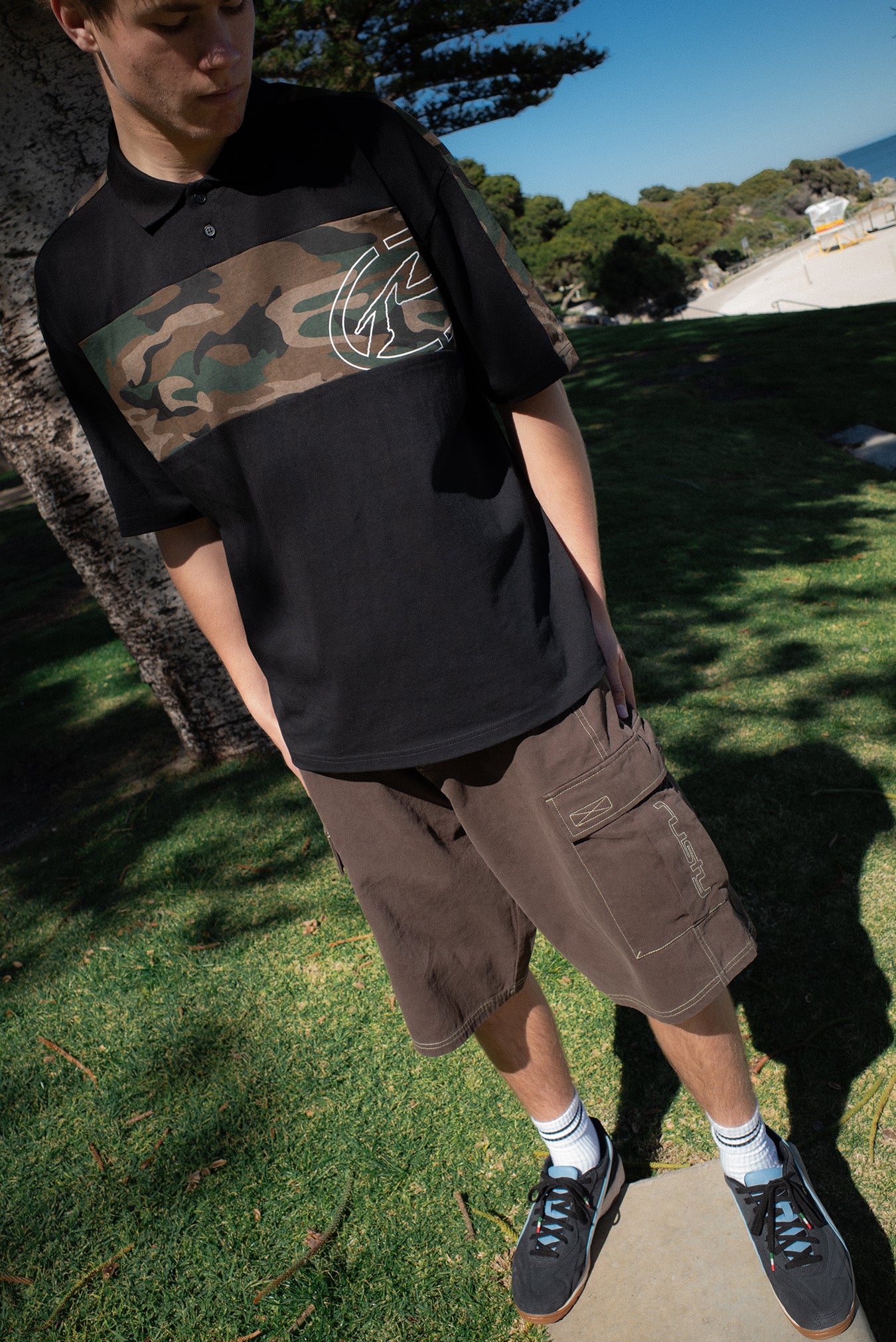 Grizzly Baggy Cargo Short | North Beach