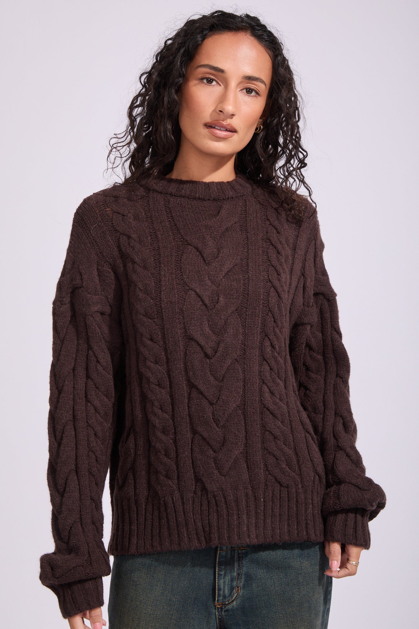 Higgins Cable Knit Sweatshirt | North Beach