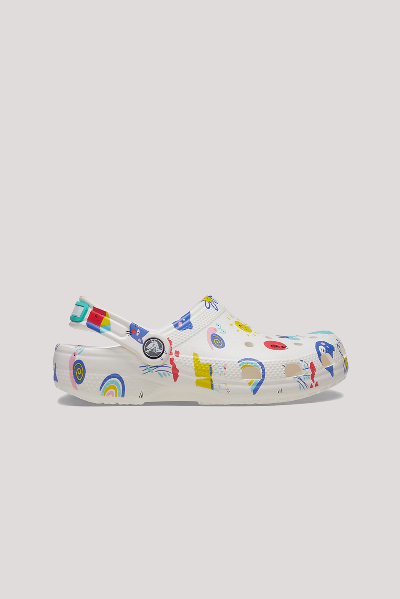Youth Classic Doodle Print Clog Shoes | North Beach