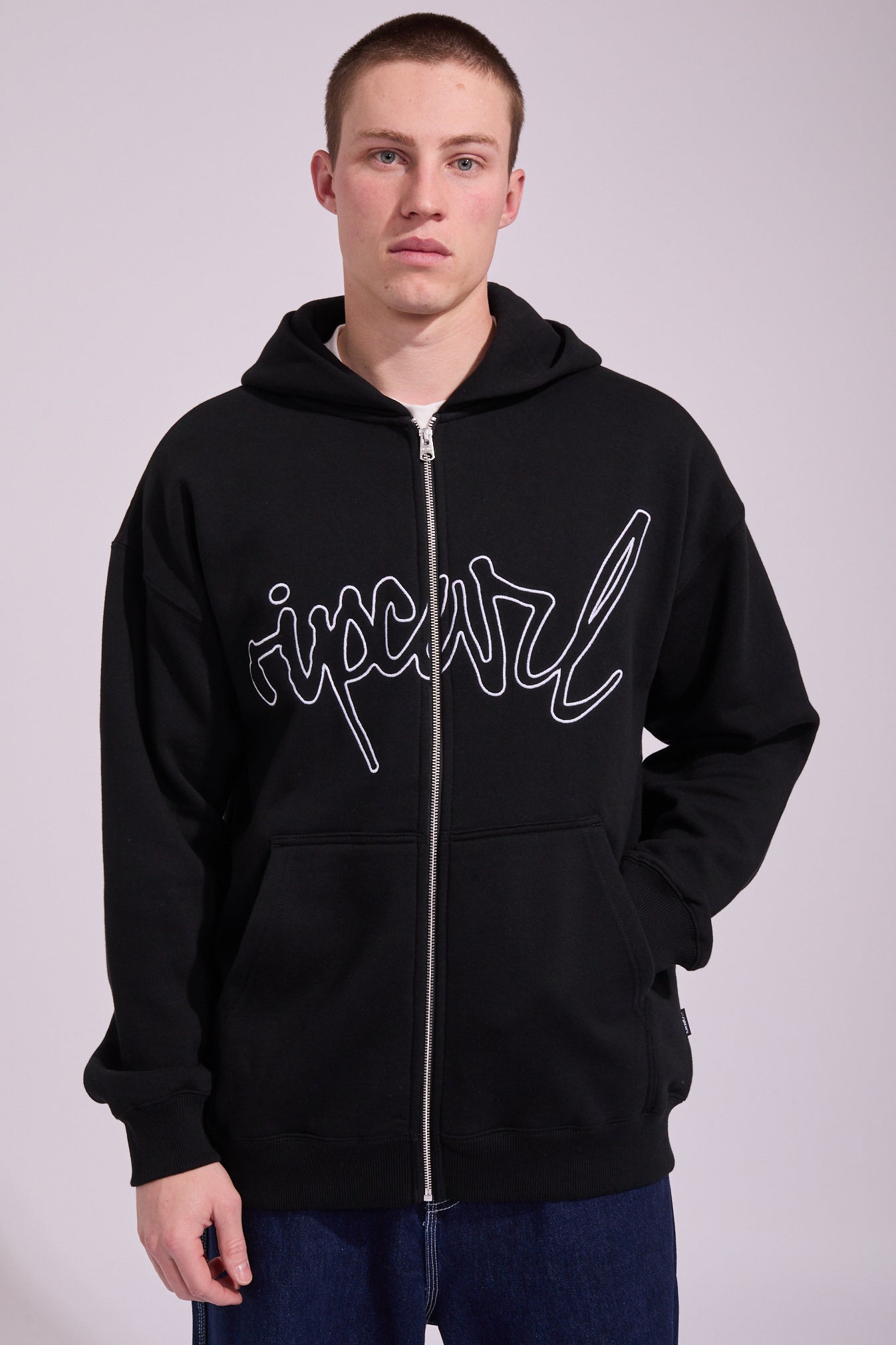 Medina Script Zip Through Hoodie | North Beach