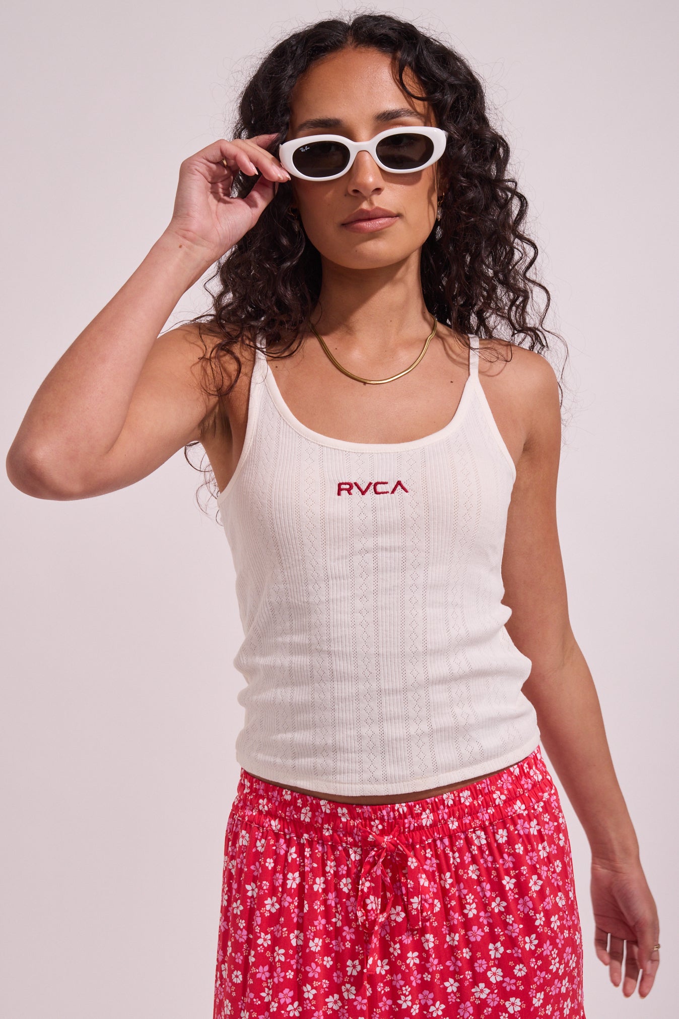 Rose Bud Pointelle Tank Top | North Beach