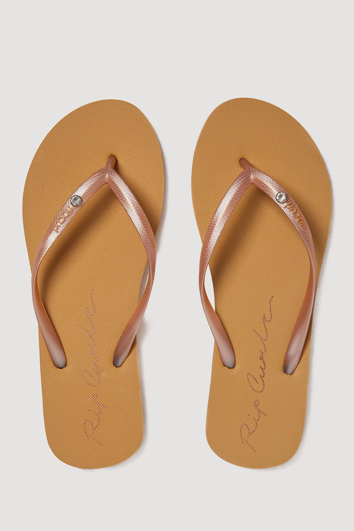 Script Wave Bloom Open Toe Jandal - Black/Gold
