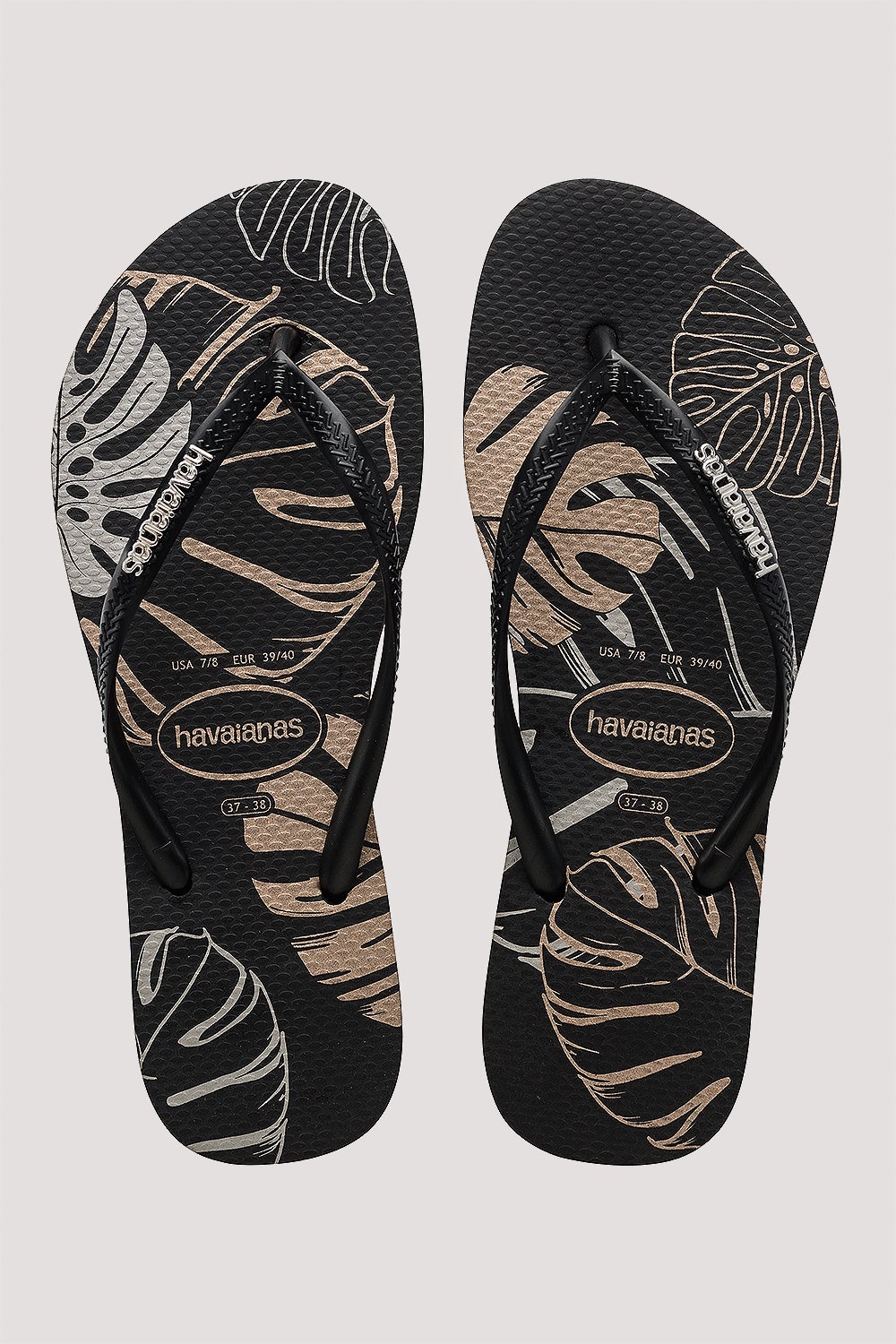 Slim Logo Metallic Print Jandal | North Beach