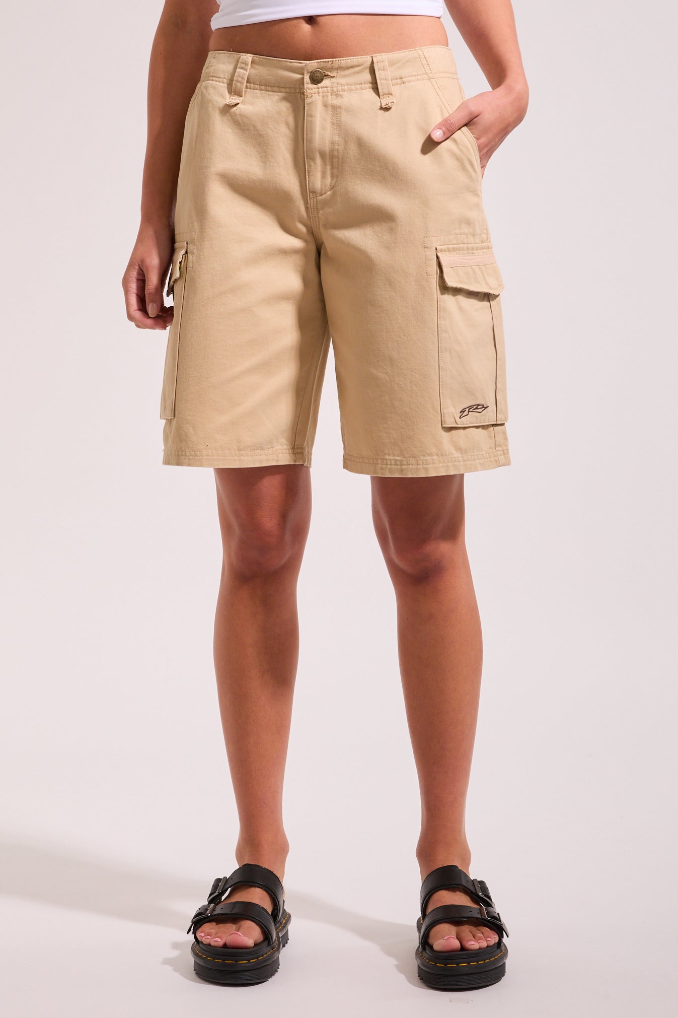 Tank Girl Low Rise Loose Fit Cargo Shorts | North Beach