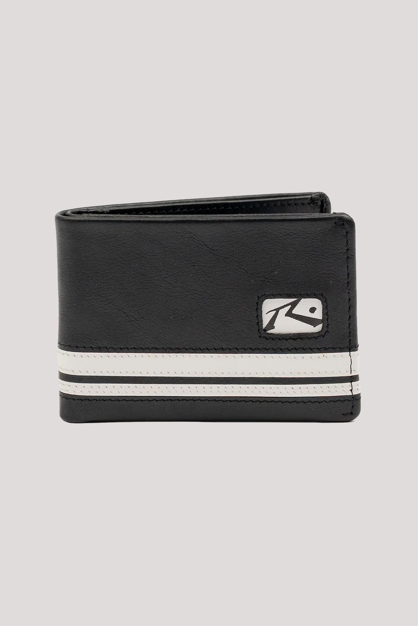 White Lines Leather Wallet | North Beach